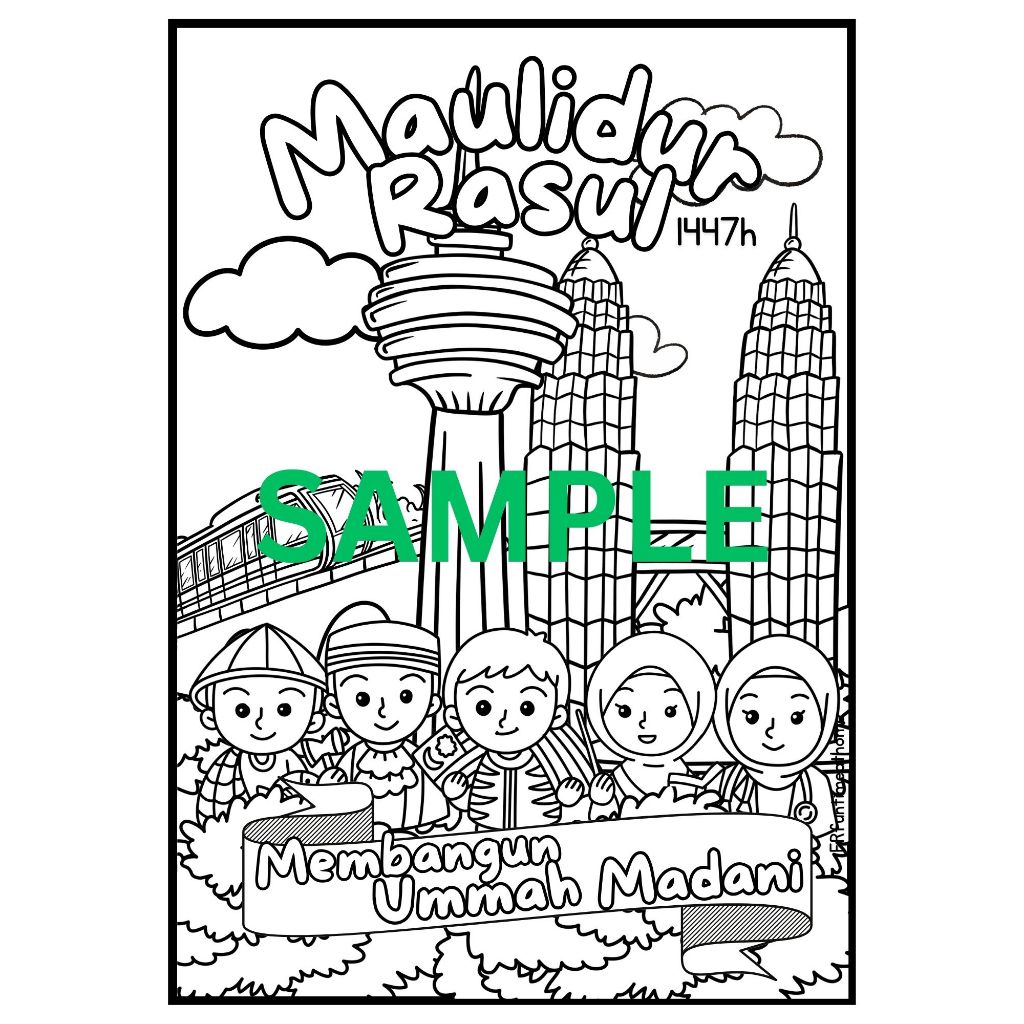 [PRINTABLE PDF] Mari Mewarna Maulidur Rasul 2025 Membangun Ummah Madani ...