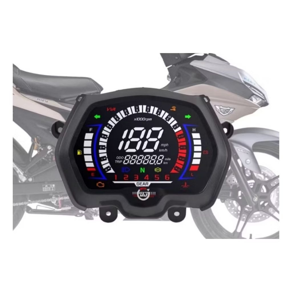 Yamaha Y16 Non-ABS Digital Meter, versi ketiga ketahanan LED ...