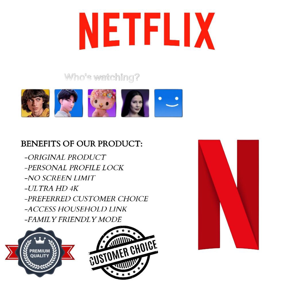 NETFLIX Account 4K FIix Account Premium Plan Neflix MilesAway2 2025/ ...