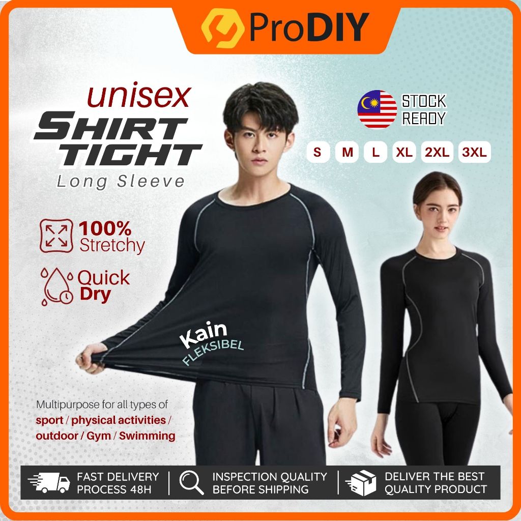 S - 3XL RANDOM BRAND Shirt Tight Fitness Running Gym Swiming Inner ...