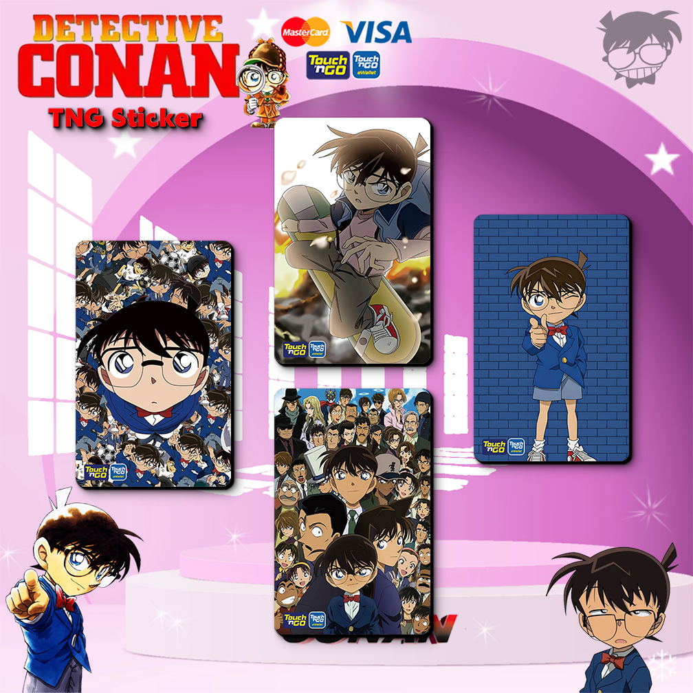 Conan TNG Pelekat - Tng Touch N Go/Bank kad pelekat pelindung (Beli 4 ...