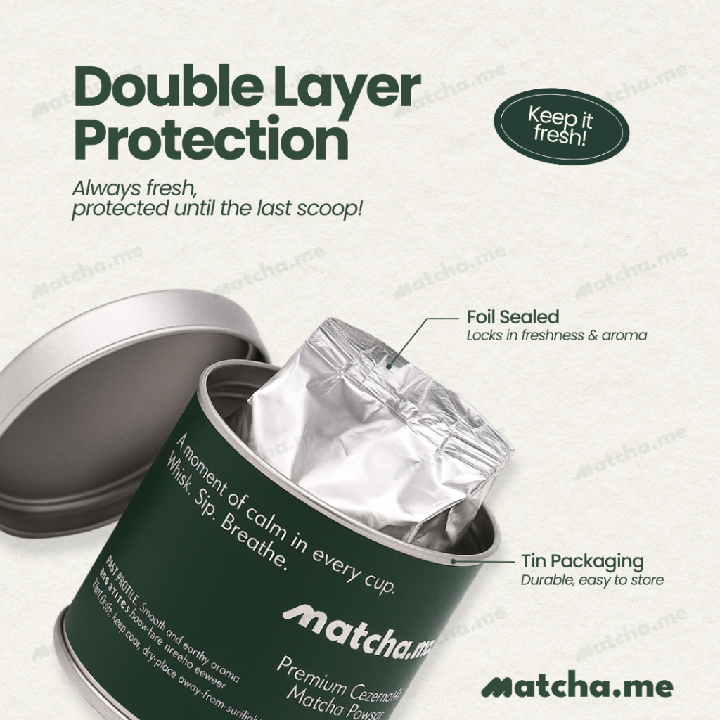 Matcha Powder Ceremonial Grade Tin 30g. Halal Matcha Powder, 100% ...