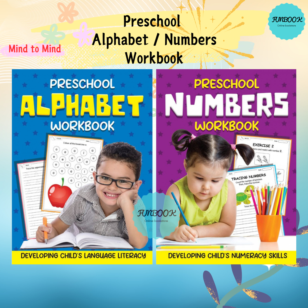 [FUNBOOK] Preschool Writing Alphabet / Numbers Workbook ABC 123 Mind to ...