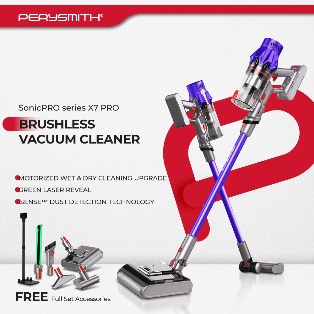 PerySmith Cordless Vacuum Cleaner Sonic Pro Core Series X7 Pro | Shopee ...