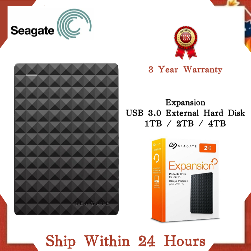 【Ready Stock】Seagate Expansio External Hard Disk 2.5'' HDD 1TB/2TB/4TB ...