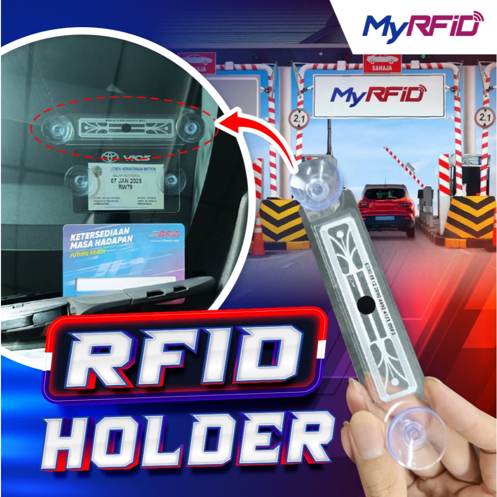 NEW/HOT ITEM-MY RFID Holder/RFID Touch n Go TNG RFID Tag Sticker Smart ...