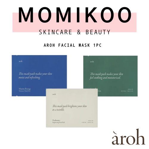 Aroh Marine Energy / Centella / Probiotics Facial Mask 25ml (1PC ...