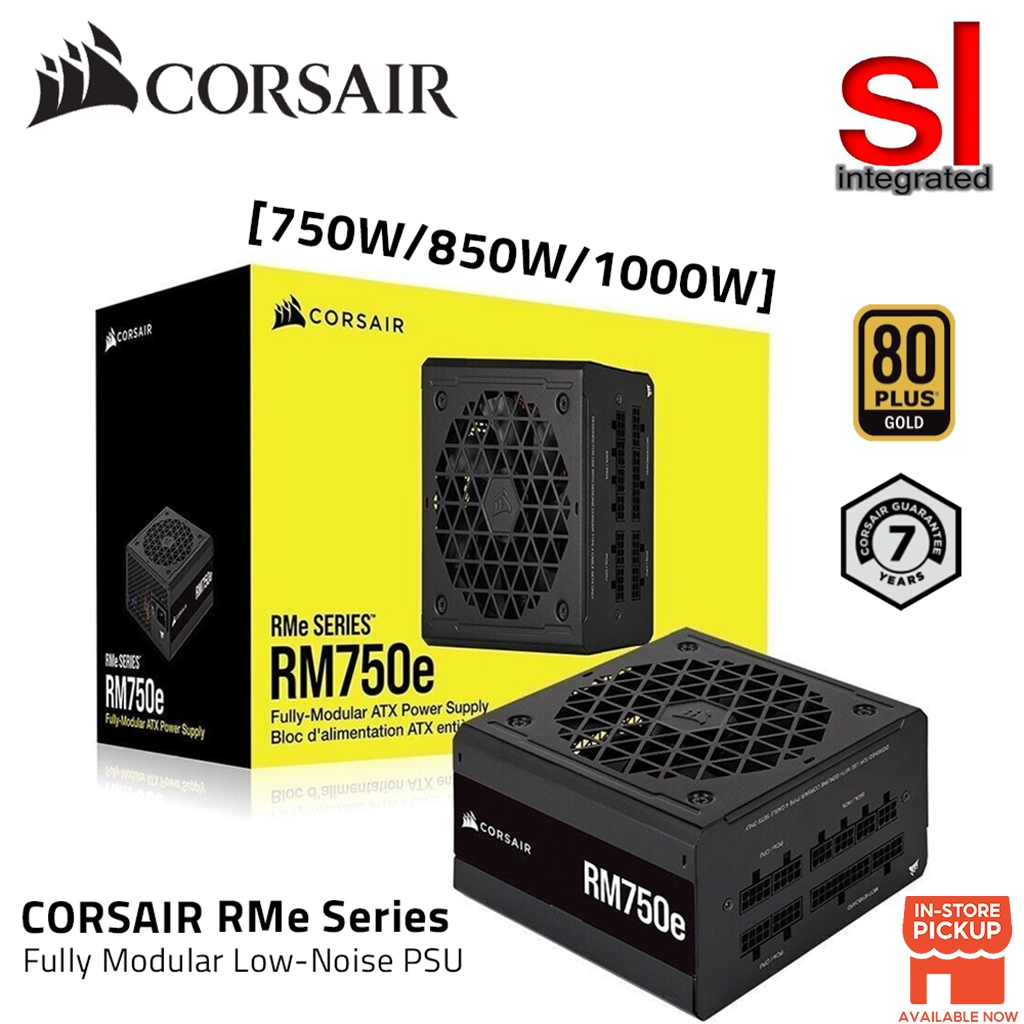 Corsair RMe Series Fully Modular Low-Noise ATX 3.0 80 Plus Gold Power ...