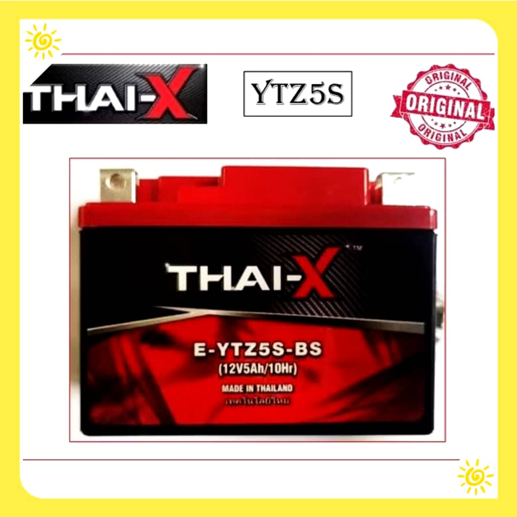[New Stock] THAI-X BATTERY YTZ5S-BS（12V5Ah/10Hr ) SIRIM APPROVED ...