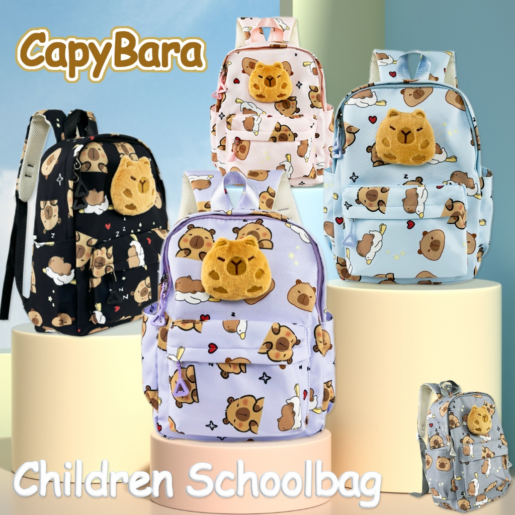 CapyBara backpack for kindergarten elementary school students cute ...