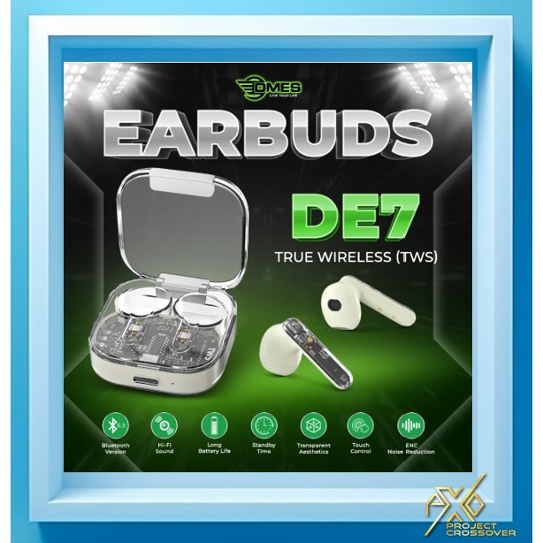 DMES DE7 Wireless Earbuds BT 5.3 TWS Sports Gaming Earbuds with ...