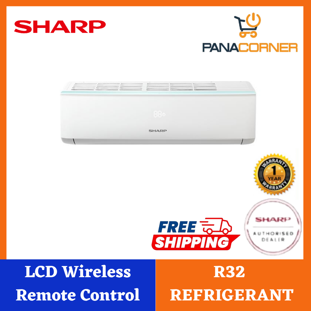 (FREE SHIPPING) Sharp R32 Air Conditioner 1.0HP - 2.5HP (AHA9XCD ...