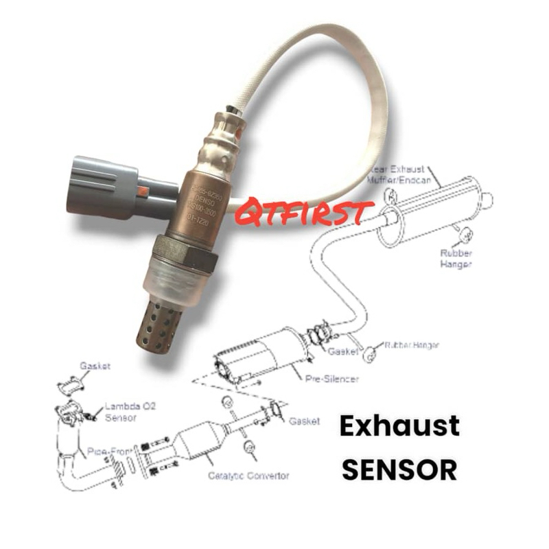 OXYGEN SENSOR ( EXHAUST ) 4-PIN NEW ORIGINAL DENSO 89465-BZ360 MADE IN ...