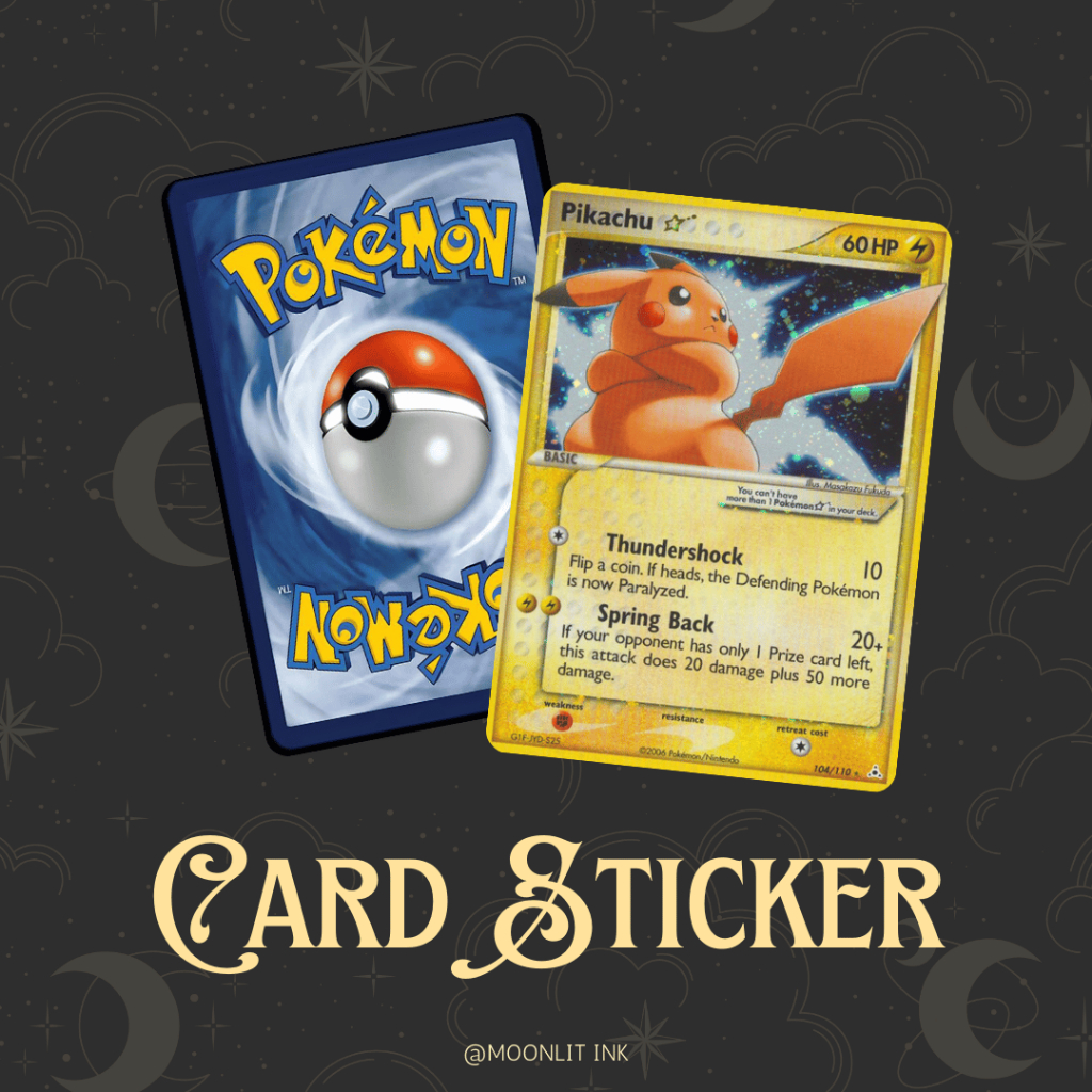 [Pokemon TCG Card Sticker - PIKACHU PART 1] TnG Sticker / Access Card ...