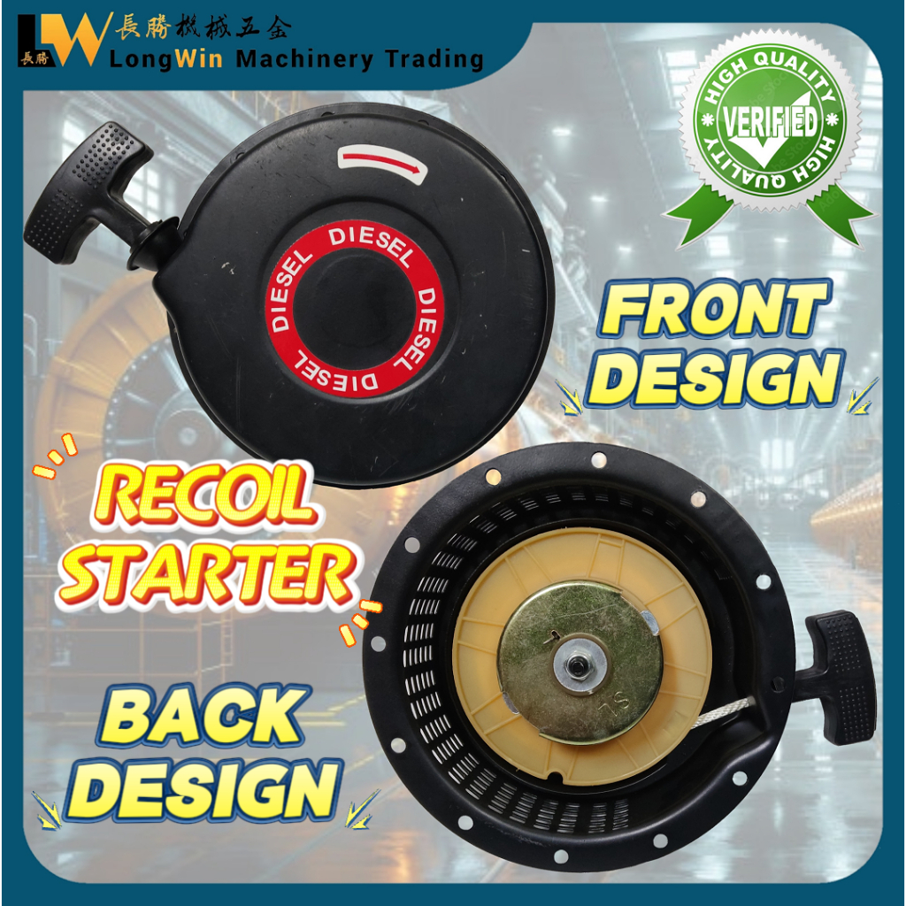 High Quality Recoil Starter For L60 L70 170F 178F Diesel Engine Use Sparepart Replacement ...