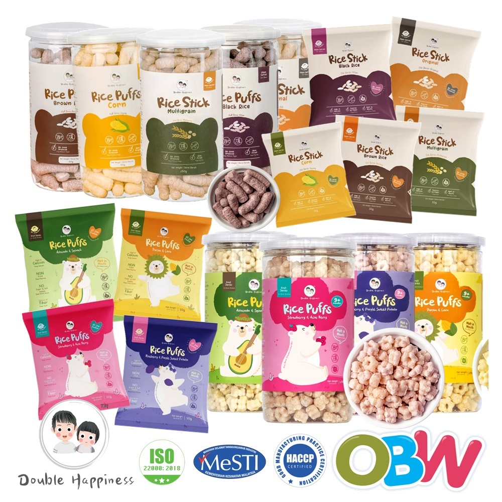 Double Happiness Rice Puffs | Double Happiness Rice Stick | Baby Food ...