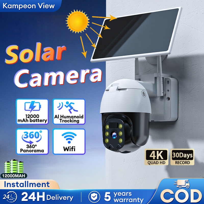 Wifi CCTV Wireless Outdoor Solar Night Vision CCTV Camera IP65 ...