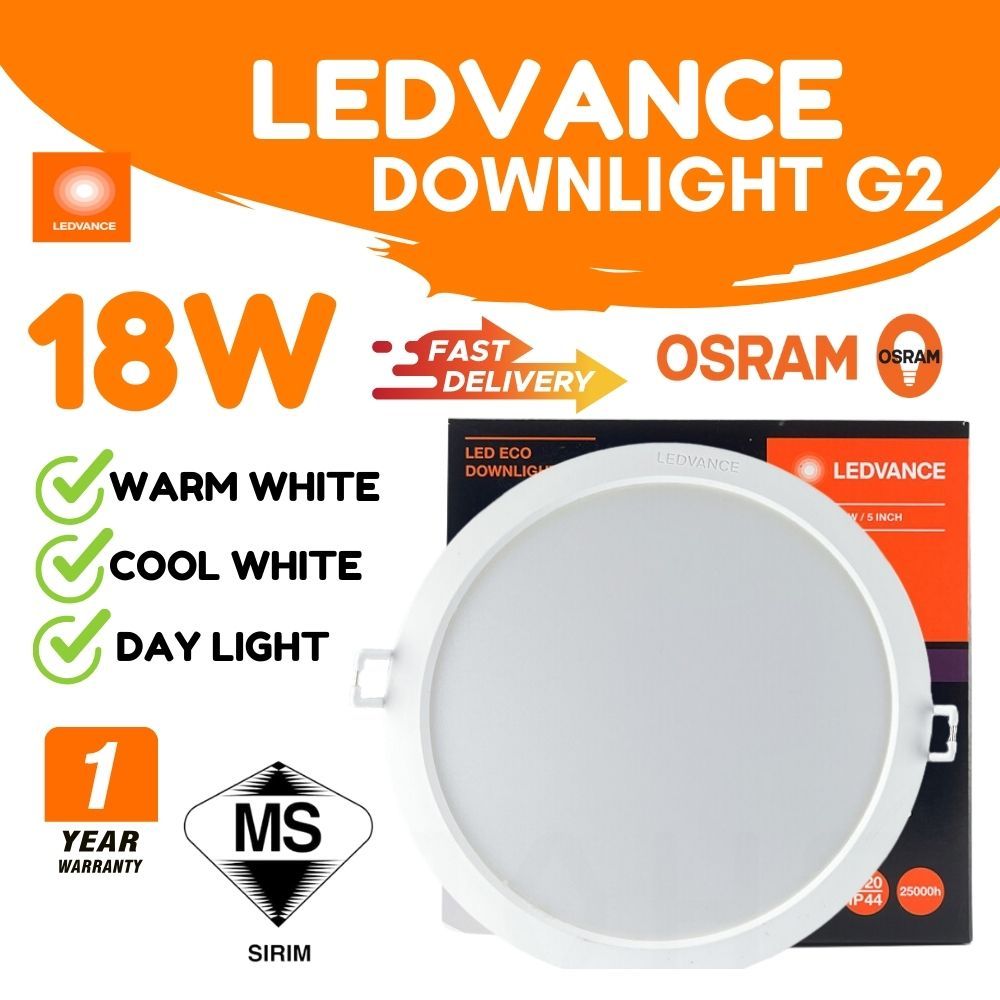 LEDVANCE LED ECO DOWNLIGHT G2 18W(6") [WARM WHITE/COOL WHITE/DAYLIGHT ...