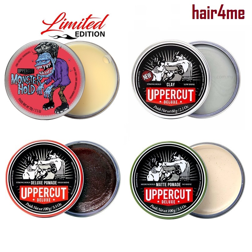 [Original] Uppercut Deluxe Strong Hold Pomade Clay Monster Hold Matte ...