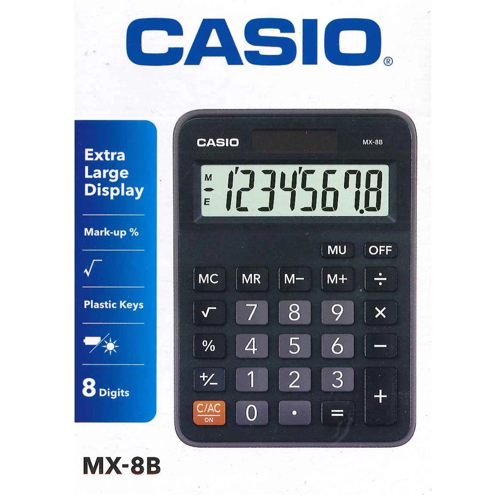 Casio MX8B 8 Digits Calculator | Shopee Malaysia