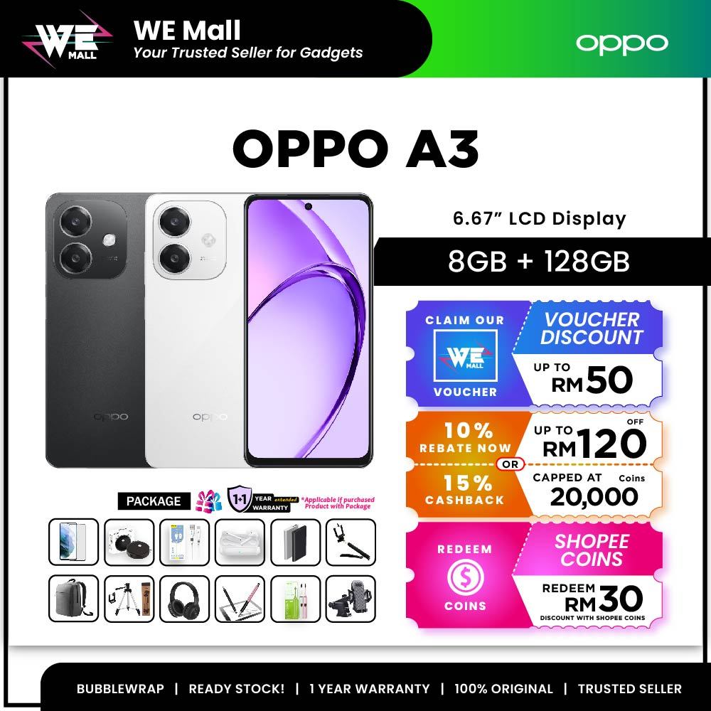OPPO A3 [8GB RAM 128GB ROM] [8GB RAM 256GB ROM] - Original OPPO ...