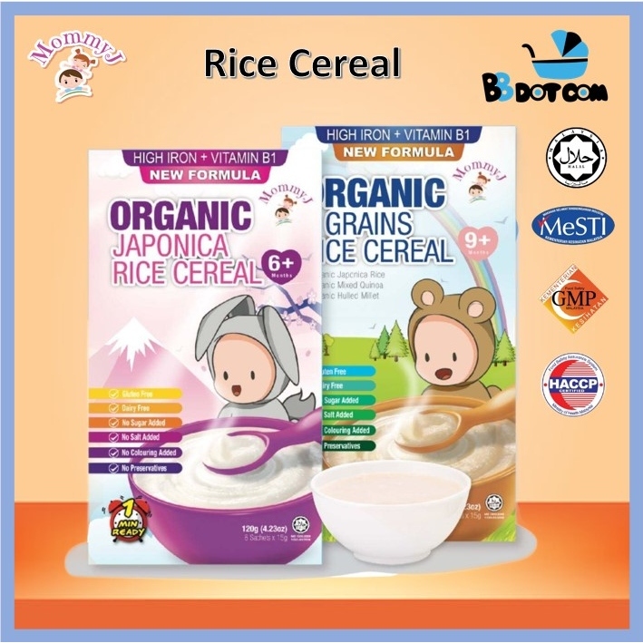 MOMMY J Organic Baby Rice Cereal - 1 Unit ( 160g ) | Shopee Malaysia