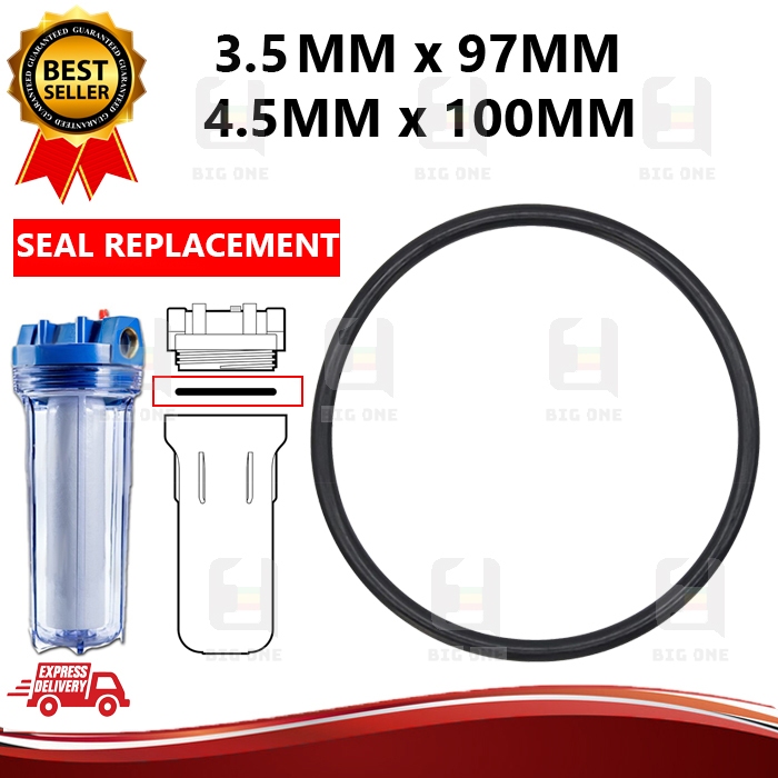 4.5MMx100MM O RING RUBBER SEAL REPLACEMENT FOR WATER FILTER CTO HOUSING ...