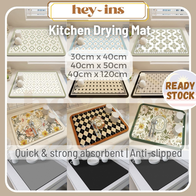 Strong Absorbent Drying Mat Anti-slip bottom Quick Water Absorption ...
