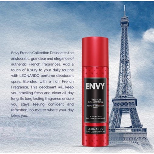 ENVY French Leonardo Deo -120ml Body Spray (For Men) | Shopee Malaysia