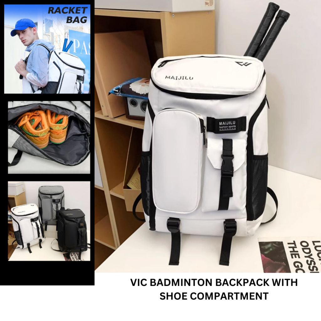Vict Large Badminton Racket backpack waterproof backpack large sports ...