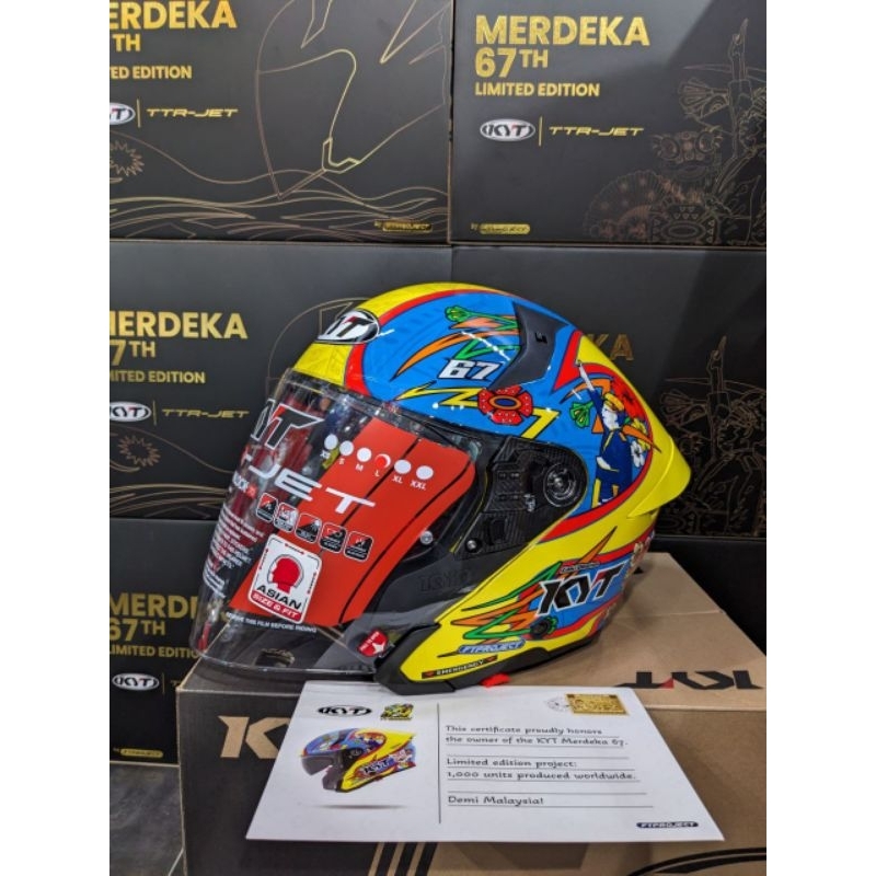 New Original KYT TTR Jet Merdeka 67 Limited Edition KYT for collection ...