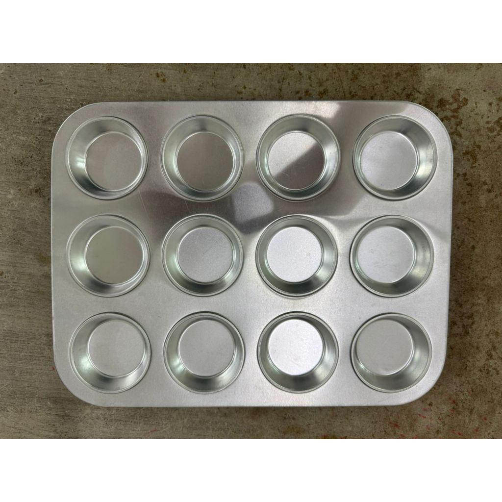 12 Holes Alum Muffin Tray / Cupcake Tray / Egg-tart Tray /Bread Tray ...