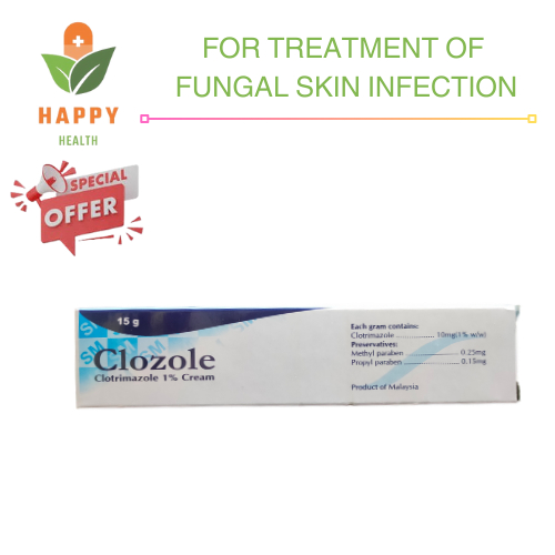 [ Exp 8/2027 ] Clozole Clotrimazole 1% Cream 15G - For Treatment of ...