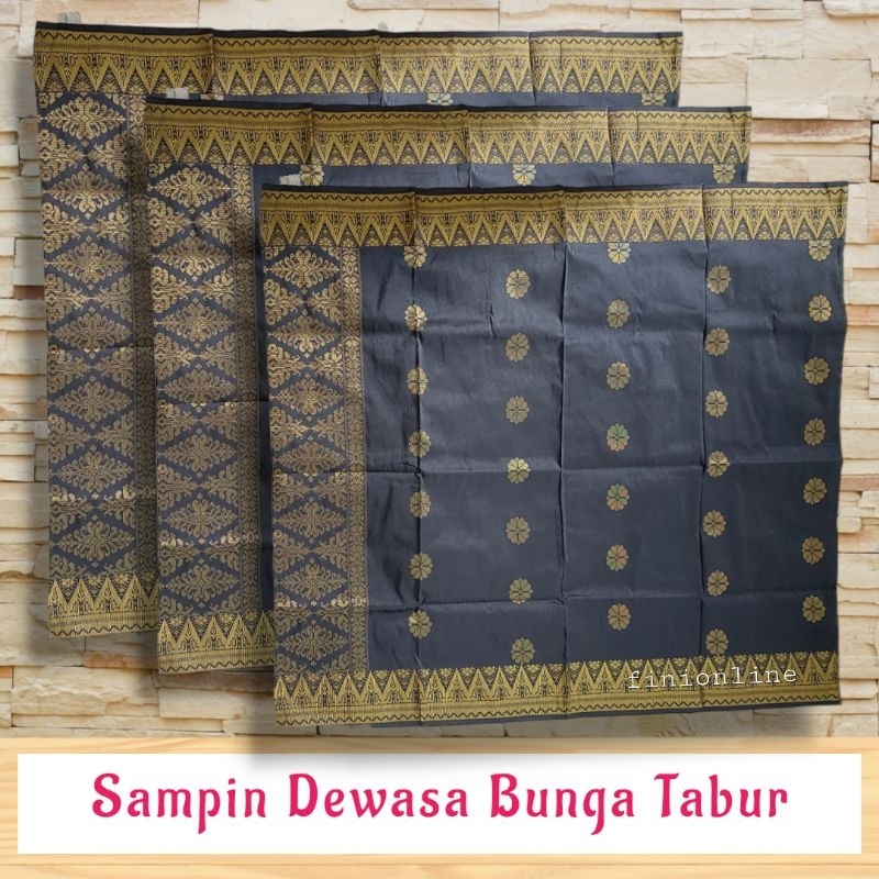 Corak Bunga Tabur Sampin Dewasa 2.25M Siap Jahit Sampin Raya Samping ...