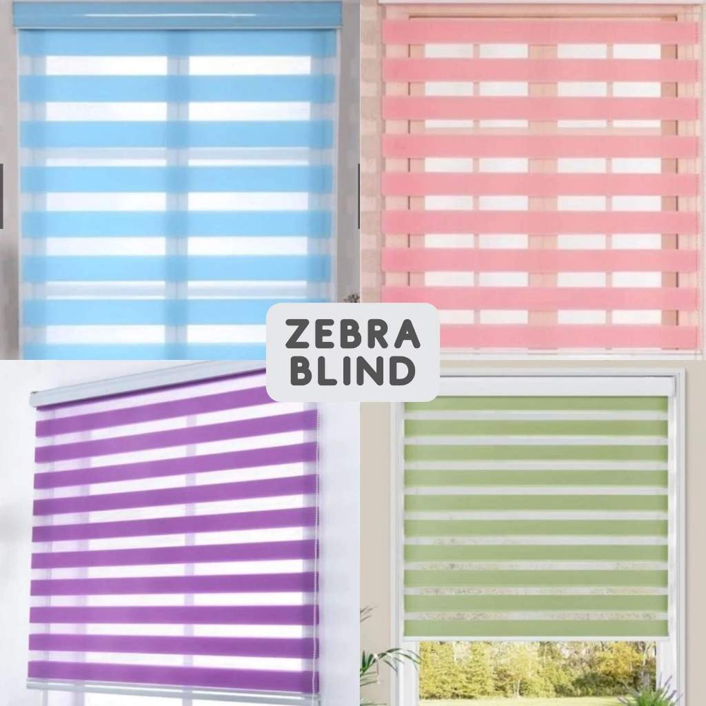 NC Bidai Tingkap Zebra Blind Modern Style Roller Blinds Zebra Blind Curtain Bidai Outdoor Blind ...