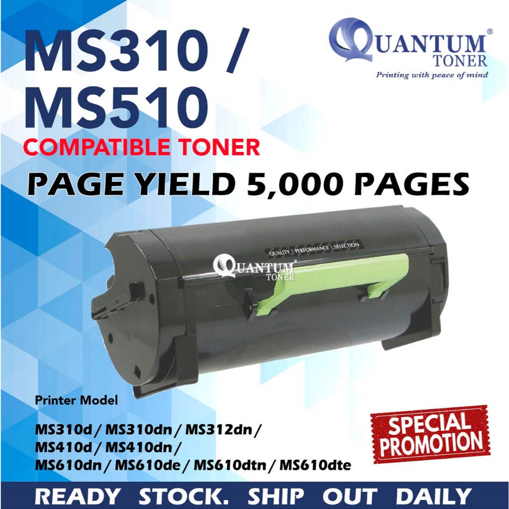 Lexmark MS310 MS510 MS610 Compatible Toner for MS310d MS310dn MS312dn ...
