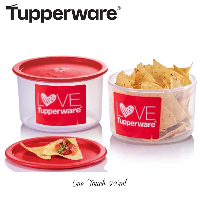 🔥READY STOCK🔥 Tupperware LOVE One Touch Topper Small 950ml | Shopee Malaysia