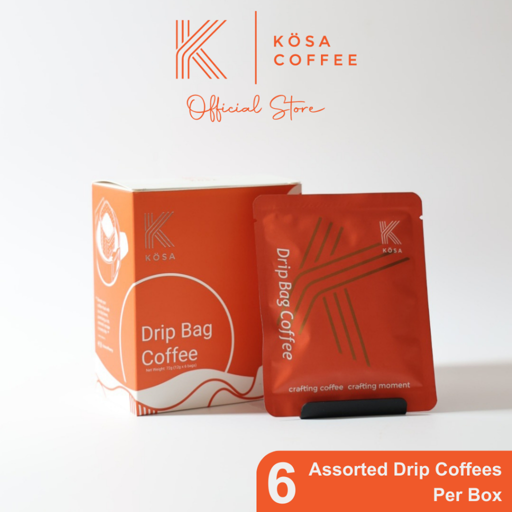 [READY STOCK] KOSA Drip Coffee Set 12g*6 sachets | Shopee Malaysia