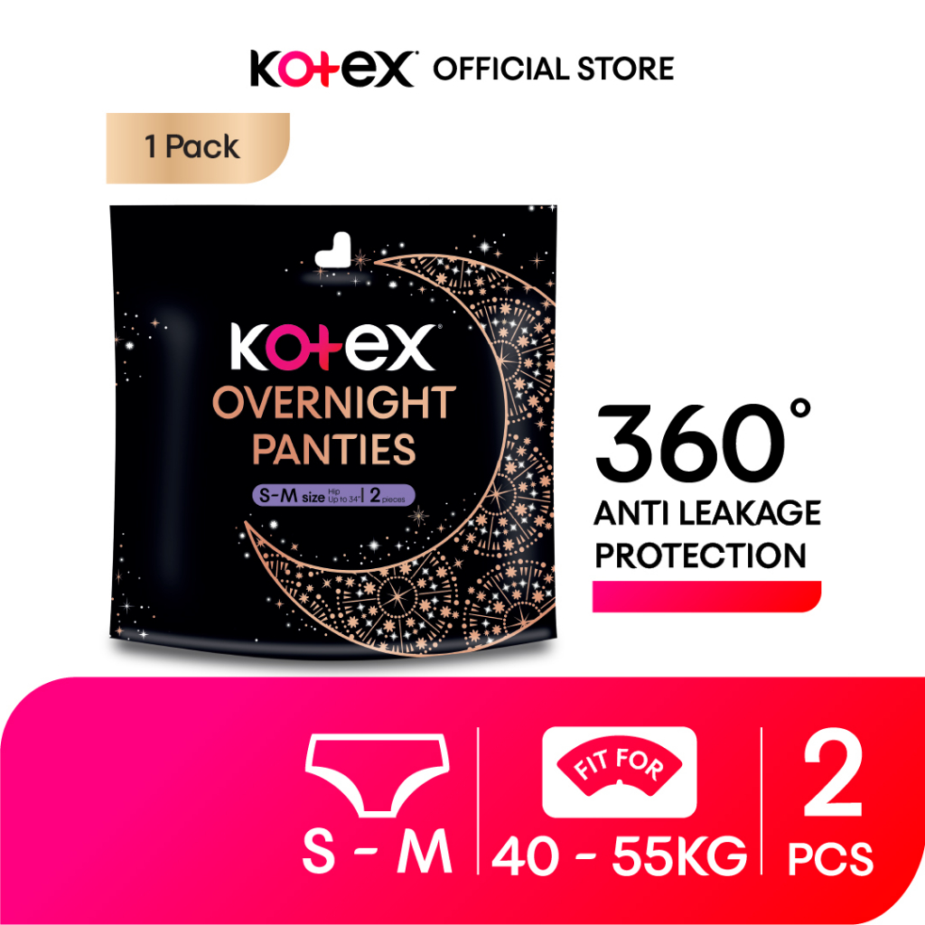[Shopee For Student] Kotex Overnight Panties - S-M / M-L 2's | Shopee Malaysia
