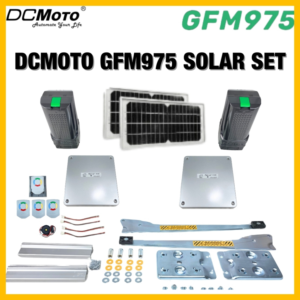 DCMOTO GFM975 Full Solar Autogate New Plug & Play All-in-One Smart Autogate Motor System ...