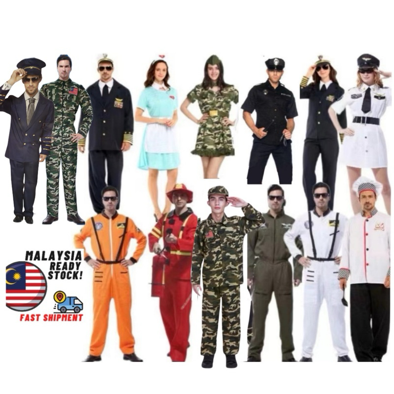 [SK Kids] Kostum Baju Kerjaya Dewasa Cosplay Occupation Adult Pilot ...