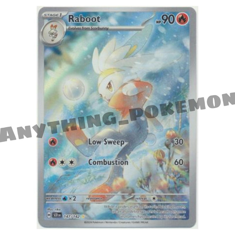 Pokemon Card - Raboot (147/142) - Illustration Rare - Stellar Crown ...