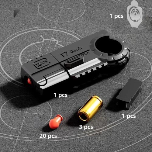 Fidget Toy gun For Kids EDC Decompression Shell Ejecting Ring Pistol ...