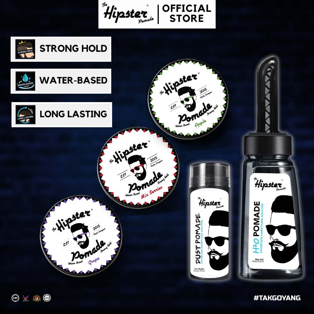 HIPSTER POMADE l DUST/H2O/100G - Hair Pomade, Hair Powder, Hair Gel ...
