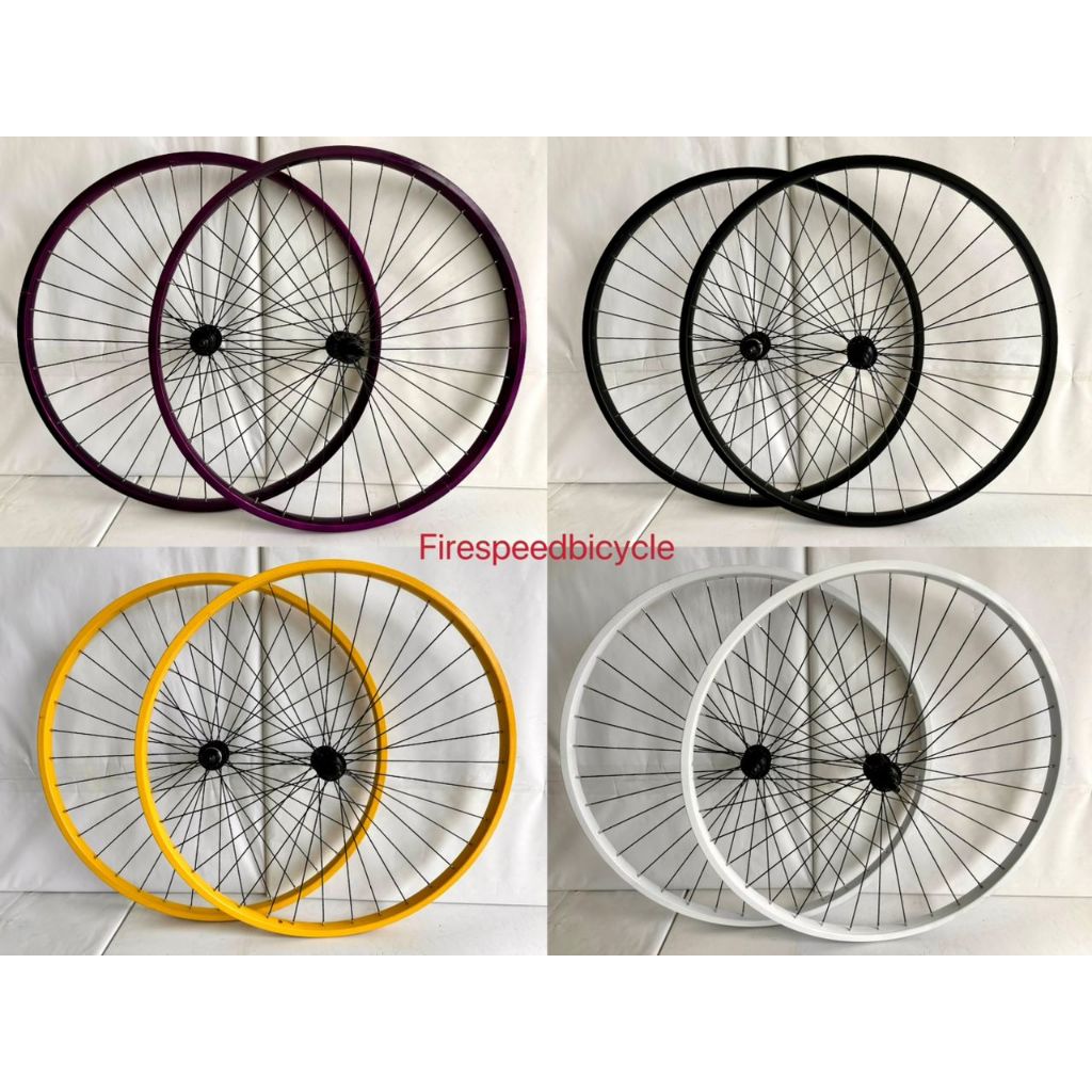 Bicycle Fixie Rim Set Wheel Set Basikal Rim 700C SINGLE WALL (MADE IN ...