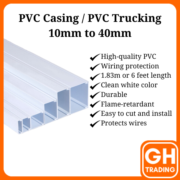 20mm to 40mm Case Wire Cover Wire Casing PVC Trunking PVC Casing ...
