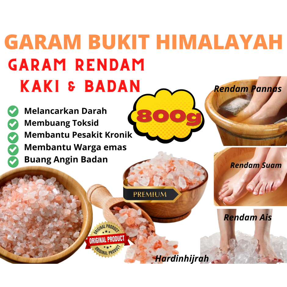 Garam Bukit Mandian dan Rendaman Kaki Terapi Aura (READY STOCK ...