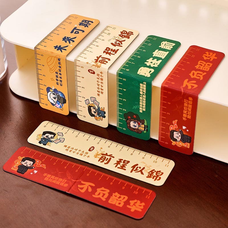 Foldable Magnetic Ruler for Student Bookmark Multi functional ruler ...