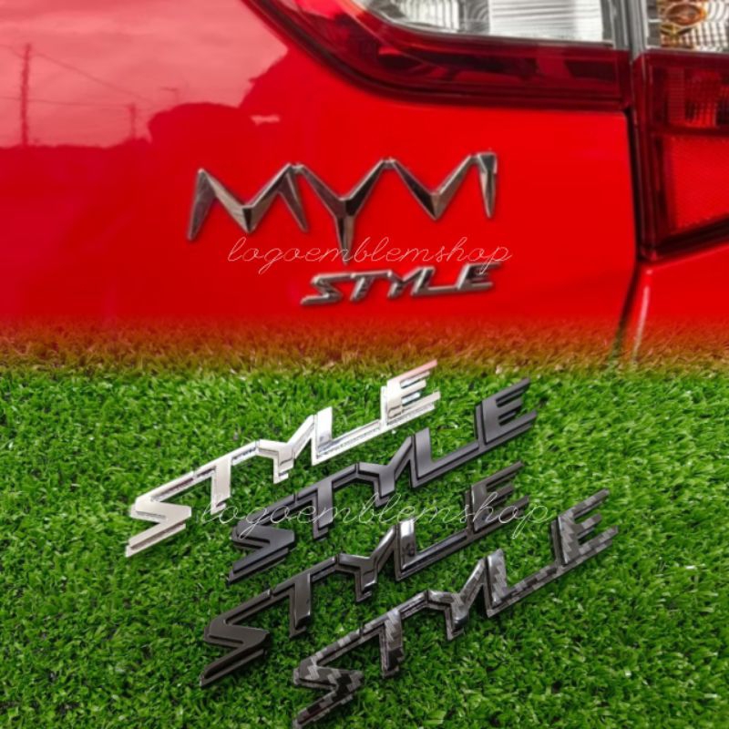 Emblem Logo STYLE Untuk Perodua Axia Myvi MG3 Alza Viva | Shopee Malaysia