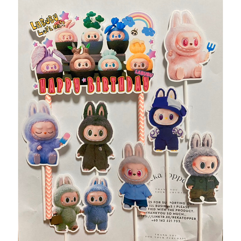LABUBU TOPPER CAKE CUSTOM | Shopee Malaysia